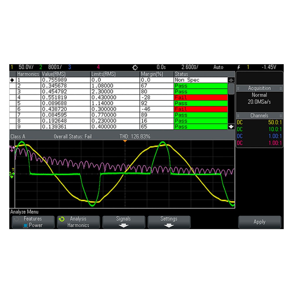 Keysight DSOX3000-PWR прикладная программа для измерения и анализа ...