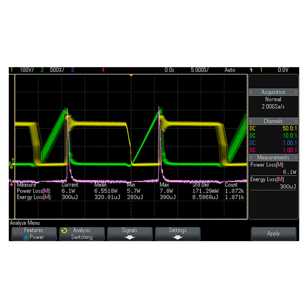 Keysight DSOX3000-PWR прикладная программа для измерения и анализа ...
